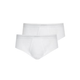 Jockey Herren Slip "Slip Luxury Cotton Classic Brief Mixi 2P 2er Pack", Gr. XXL, wei&szlig;, Obermaterial: 100% Baumwolle CO., Unterhosen