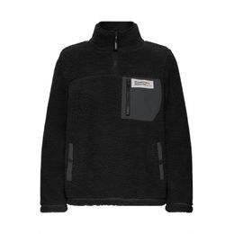 oxmo Damen Pl&uuml;schjacke "Pl&uuml;schjacke OXAbby", schwarz, Gr. L, Obermaterial: 100% Polyester PES., Jacken