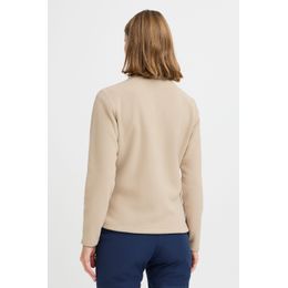 North Bend Damen Fleecejacke "Fleecejacke NBConna W", beige, Gr. 42, Obermaterial: 100% Polyester PES., Jacken