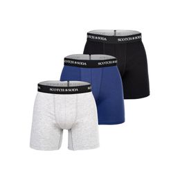 Scotch & Soda SCOTCH & SODA Herren Boxershorts "Boxershort Solid Cotton Stretch 3er Pack", Gr. M, bunt, Obermaterial: 95% Baumwolle CO. 5% Elasthan EL., Unterhosen