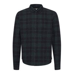 Casual Friday Herren Langarmhemd "Langarmhemd CFANTON LS checked nep yarn shirt", schwarz, Basic, Gr. L, kariert, Web, Obermaterial: 100% Baumwolle