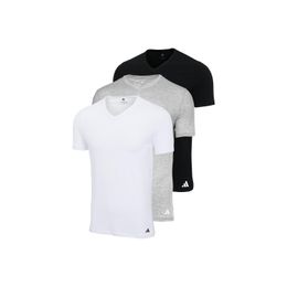Herren T-Shirt "T-Shirt V-Neck Shirt, Active Core Cotton 3PK 3er Pack", bunt, Gr. M, adidas originals, Obermaterial: 100% Baumwolle CO., Shirts