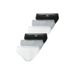 Schiesser Damen Slip "Slip 6er Pack", Gr. XXXL, bunt, Obermaterial: 95% Baumwolle CO. 5% Elasthan EL., Unterhosen