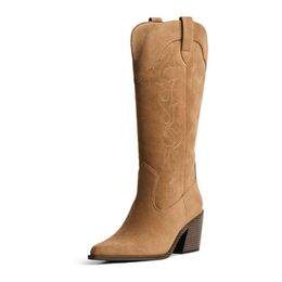Bershka Cowboy Boots female Beige size 36