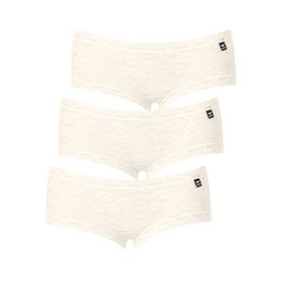 like it! LIKE IT Damen Panty "3er Pack Damen Panty Lisa", Gr. M, beige, Spitze, Obermaterial: 100% Polyamid PA., Unterhosen