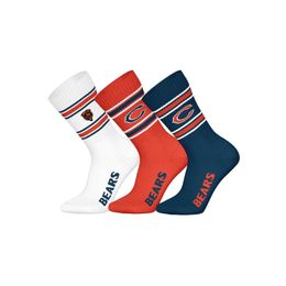 NFL Damen Kurzsocken "Socken NFL 3Pack Crew Socks 3er Pack", Gr. 43, bunt, Obermaterial: 58% Baumwolle CO. 39% Polyester PES. 3% Elasthan EL., Socken