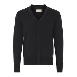 Blend Herren Strickjacke "Strickjacke BHFinex", schwarz, Gr. L, Obermaterial: 70% Baumwolle CO recyc.. 30% Polyester Pol. recyc.., Strickjacken