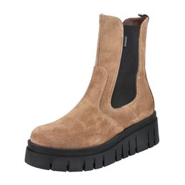 Nero Giardini Damen Stiefelette "Nero Giardini Stiefelette Veloursleder/Textil", Gr. 40, braun, Textil, Veloursleder, Schuhe