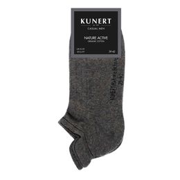 Kunert Herren Sneakersocken "Sneaker Nature Active", Gr. 39, grau, Obermaterial: 75% Baumwolle CO. 23% Polyamid PA. 2% Elasthan EL., Socken