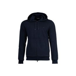 Emporio Armani Herren Sweatshirt "Sweatjacke Basic Terry", blau, Gr. M, Obermaterial: 60% Baumwolle CO. 40% Polyester PES., Sweatshirts