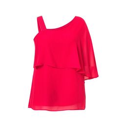 Ulla Popken Bluse Damen Gr&ouml;&szlig;e M/L neonrot