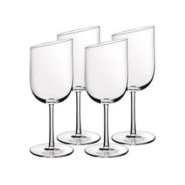 Villeroy & Boch VILLEROY & BOCH Wei&szlig;weinglas "Wei&szlig;weingl&auml;ser NewMoon 300 ml 4er Set transparent", 4 tlg., bunt, Trinkgef&auml;&szlig;e
