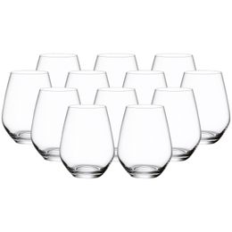Villeroy & Boch VILLEROY & BOCH Glas "Wassergl&auml;ser Ovid 420 ml 12er Set transparent", 12 tlg., bunt, Trinkgef&auml;&szlig;e