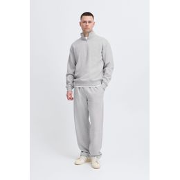 Blend Herren Troyer "Longsweatshirt BHJustin", grau, Gr. L, Obermaterial: 60% Baumwolle CO. 40% Polyester PES., Pullover