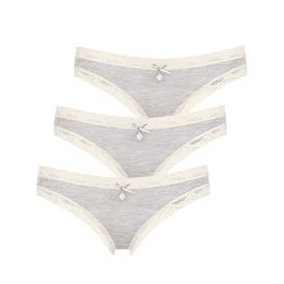 like it! LIKE IT Damen Minislip "3er Pack Damen Minislip Kim", Gr. S, bunt, Obermaterial: 95% Modal CMD. 5% Elasthan EL., Unterhosen