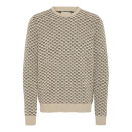 Blend Herren Strickfleece-Pullover "Strickpullover BHBalen", beige, Gr. S, Obermaterial: 50% Polyacryl PAN. 50% Baumwolle CO., Pullover