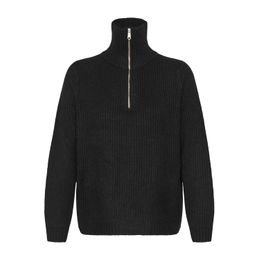 oxmo Damen Troyer "Troyer OXBallino", schwarz, Gr. L, Obermaterial: 93% Polyester PES. 5% Wolle mw. 2% Elasthan EL., Pullover