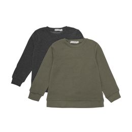 Minymo Jungen Rundhalspullover "Rundhalspullover MISweatshirt", grau, Gr. 116, Obermaterial: 100% Baumwolle CO., Pullover