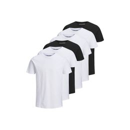 Jack & Jones JACK & JONES Herren T-Shirt "T-Shirt JJEORGANIC BASIC TEE O-NECK 3PK 6er Pack", wei&szlig;, Gr. S, Obermaterial: 100% Baumwolle CO(Bio)., Shirts