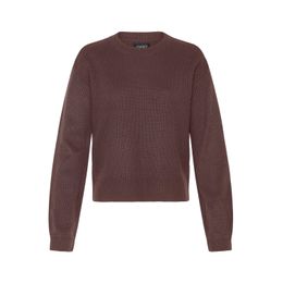 oxmo Damen Strickfleece-Pullover "Strickpullover OXKimni", braun, Gr. XL, Obermaterial: 50% Polyacryl PAN. 50% Polyester PES., Pullover