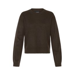 oxmo Damen Strickfleece-Pullover "Strickpullover OXKimni", braun, Gr. XXL, Obermaterial: 50% Polyacryl PAN. 50% Polyester PES., Pullover