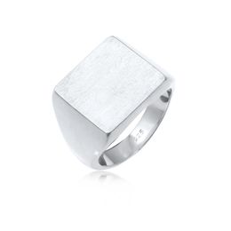 Elli Damen Siegelring "Siegelring Quadrat 925 Sterling Silber", 58mm, Silber 925 (Sterlingsilber), 13mm, silber, Silber 925 (Sterlingsilber),