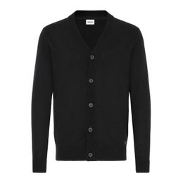!Solid SOLID Herren Strickjacke "Strickjacke SDAkalma", schwarz, Gr. L, Obermaterial: 70% Baumwolle CO recyc.. 30% Polyester Pol. recyc.., Strickjacken