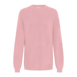 oxmo Damen Strickfleece-Pullover "Strickpullover OXFansy", rosa, Gr. L, Obermaterial: 50% Viskose CV. 28% Polyester PES. 22% Polyamid PA., Pullover