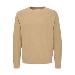 Blend Herren Strickfleece-Pullover "Strickpullover BHPullover", beige, Gr. S, Obermaterial: 85% Polyester PES. 15% Polyamid PA., Pullover