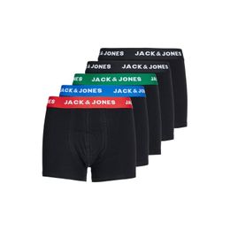 Jack & Jones JACK & JONES Jungen Boxershorts "Boxershort JACHUEY TRUNKS 5 PACK JNR 5er Pack", Gr. 140, bunt, Obermaterial: 95% Baumwolle CO. 5% Elasthan EL.,