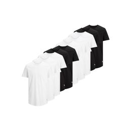 Jack & Jones JACK & JONES Herren T-Shirt "T-Shirt JJENOA 10er Pack", wei&szlig;, Gr. M, Obermaterial: 100% Baumwolle CO., Shirts