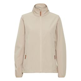 North Bend Damen Softshelljacke "Softshelljacke NBCorrina W W-PRO 8.000 mit wasserdichter Beschichtung", beige, Gr. 40, Obermaterial: 92% Polyamid