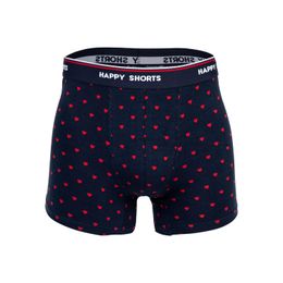 Happy Shorts Herren Boxershorts "Boxershort 3er Pack", Gr. XL, bunt, Obermaterial: 95% Baumwolle CO. 5% Elasthan EL., Unterhosen