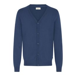 Blend Herren Strickjacke "Strickjacke BHDan", blau, Gr. XXL, Obermaterial: 70% Viskose CV. 30% Nylon NY., Strickjacken