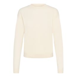 oxmo Damen Strickfleece-Pullover "Strickpullover OXScanny", wei&szlig;, Gr. XS, Obermaterial: 50% Viskose CV. 28% Polyester PES. 22% Polyamid PA., Pullover