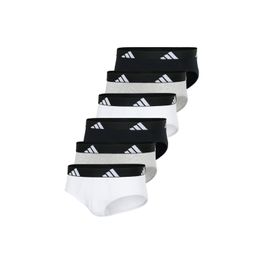 Herren Slip "Slip 6er Pack", adidas originals, Gr. S, bunt, Obermaterial: 95% Baumwolle CO. 5% Elasthan EL., Unterhosen