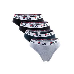Fila Damen Slip "Slip 4er Pack", Gr. XL, bunt, Obermaterial: 95% Baumwolle CO. 5% Elasthan EL., Unterhosen