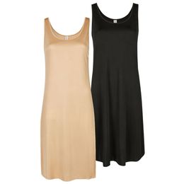 Nina von C. Damen Unterkleid "2er Pack Unterkleid L&auml;nge 90 cm Elegance", Gr. 48, bunt, Obermaterial: 81% Viskose CV. 19% Polyester PES., Kleider