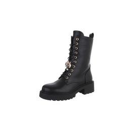 Ital-Design Lace-Up Ankle Boots female Black size 36