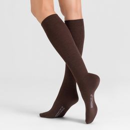 Hudson M&auml;dchen Kniestr&uuml;mpfe "Kniestrumpf Relax Woolmix Clima", Gr. 39, schwarz, Obermaterial: 53% Baumwolle CO. 42% Schurwolle WV. 4% Polyamid PA. 1%