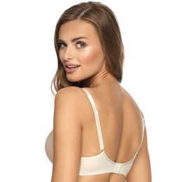 Viania Damen T-Shirt-BH "2er Pack Spacer B&uuml;gel BH Carola", Gr. 100, beige, Stoff, Obermaterial: 62% Polyamid PA. 27% Polyester PES. 11% Elasthan EL.,