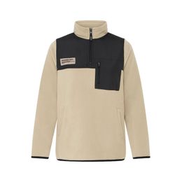 oxmo Damen Troyer "Troyer OXNete", beige, Gr. XXL, Obermaterial: 100% Polyester PES., Pullover