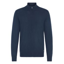 Blend Herren Strickjacke "Strickjacke BHWebe", blau, Gr. L, Obermaterial: 78% Viskose CV. 22% Polyester PES., Strickjacken