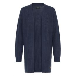 oxmo Damen Strickjacke "Strickjacke OXEdna", blau, Gr. XS, Obermaterial: 100% Polyacryl PAN., Strickjacken