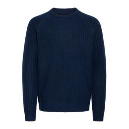 Blend Herren Strickfleece-Pullover "Strickpullover BHDexter", schwarz, Gr. L, Obermaterial: 84% Polyester PES. 10% Wolle mw. 6% Nylon NY., Pullover