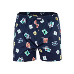 Happy Shorts Herren Webboxer "Web-Boxershorts 1er Pack", Gr. S, bunt, Obermaterial: 100% Baumwolle CO., Unterhosen