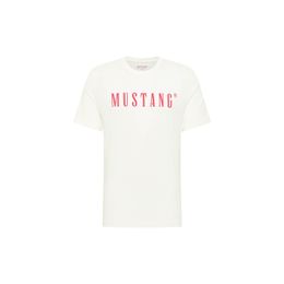 Mustang Damen T-Shirt "T-Shirt Style Austin 1er Pack", wei&szlig;, Gr. XXXL, Obermaterial: 100% Baumwolle CO(Bio)., Shirts