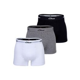 s.Oliver Herren Boxershorts "Boxershort 3er Pack", Gr. XL, bunt, Obermaterial: 92% Baumwolle CO. 8% Elasthan EL., Unterhosen