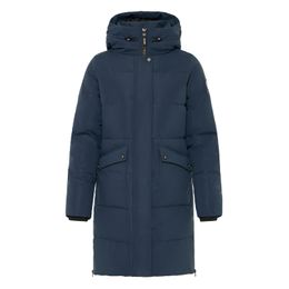 oxmo Damen Schneejacke "Steppmantel OXGillian", blau, Gr. XS, Obermaterial: 100% Polyester PES., M&auml;ntel