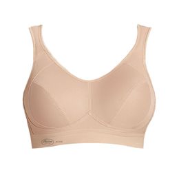 Anita Damen Sport-BH "Sport BH extreme control", Gr. 75, beige, Obermaterial: 76% Polyester PES. 19% Polyamid PA. 5% Elasthan EL., BHs